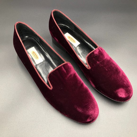 Talbots | Shoes | Talbots Red Crushed Velvet Shoes | Poshmark